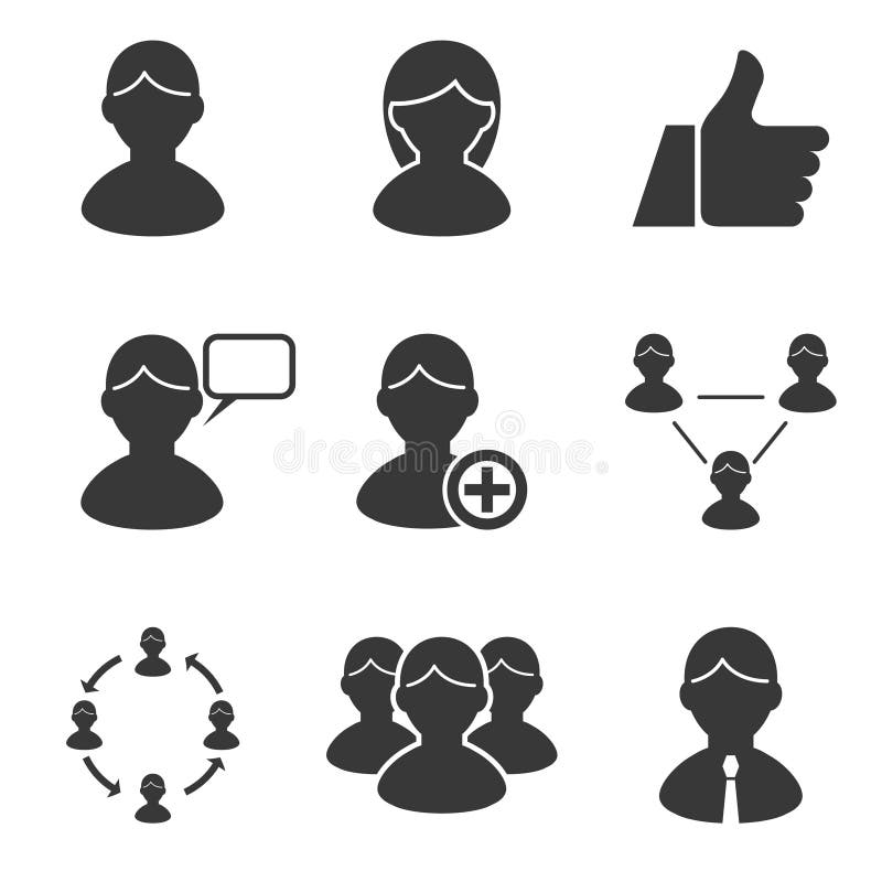 People Man Human Character Type Stick Figure Picto Stock Vector ...