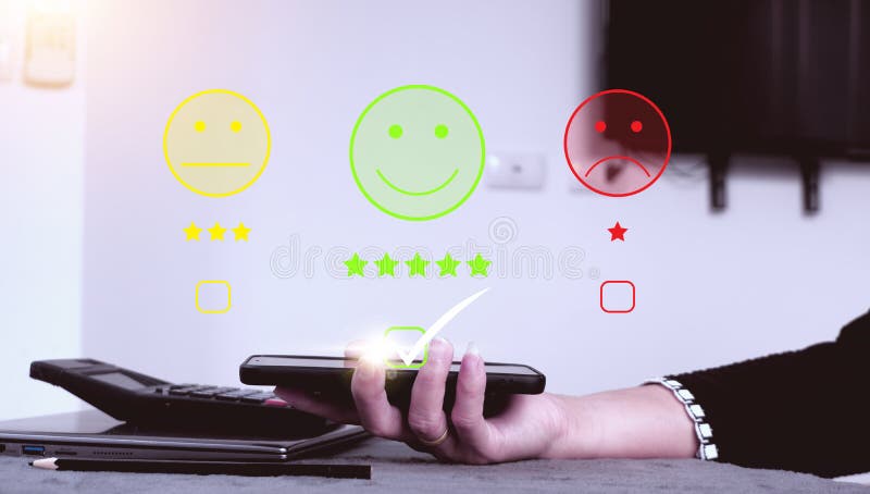 Users Rate the Service Experience in the Concept : Customer ...