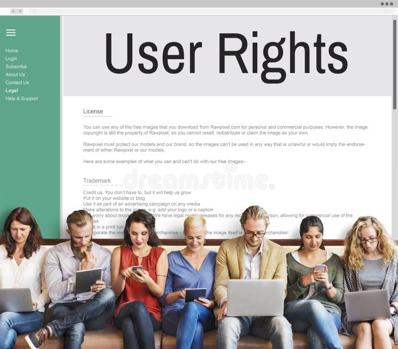 Users Rights Terms and Conditions Rule Policy Regulation Concept Stock ...