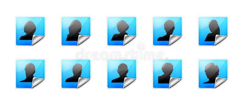 Users web icons stock illustration. Illustration of technology - 23584671