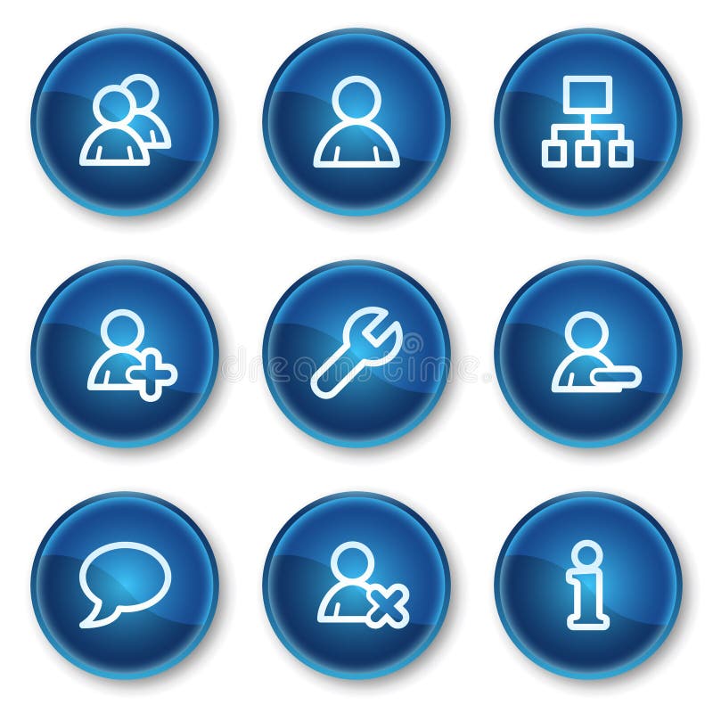 Internet Web Icons Set 1, Blue Circle Buttons Stock Vector ... Internet Web Icons Set 1, Blue Circle Buttons Stock Vector ...