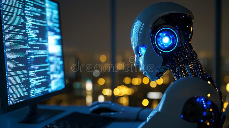 She Uses a Powerful Computer with a Complex Display To Help Her Develop ...