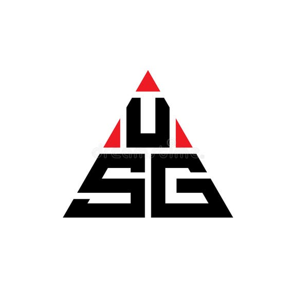 USG Triangle Letter Logo Design with Triangle Shape. USG Triangle Logo ...