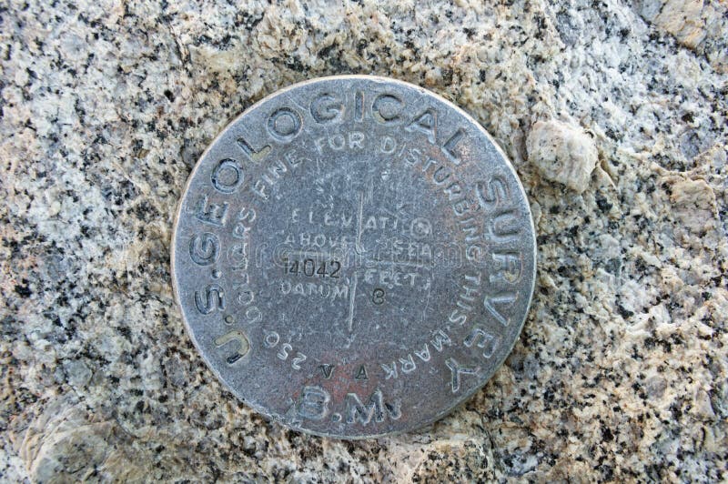 Bench Mark Chiseled in Stone on Old Church, Pilling Stock Photo - Image ...