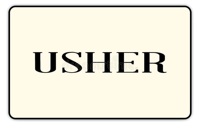 Usher Stock Illustrations – 1,466 Usher Stock Illustrations, Vectors ...