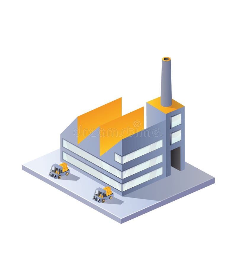 Usine d'image illustration de vecteur. Illustration du industrie - 22371193