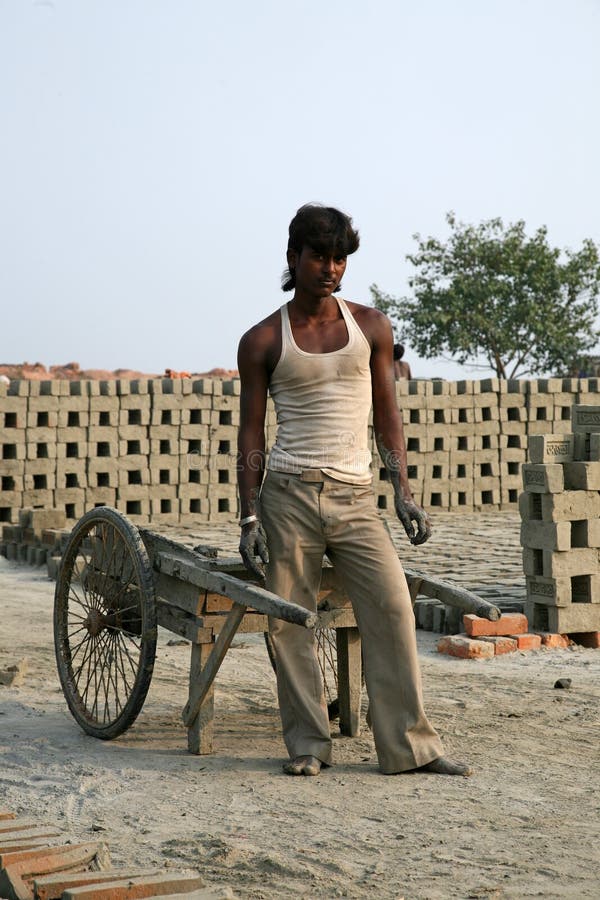 Usine De Brique Dans Sarberia, Le Bengale-Occidental, Inde Photo ...
