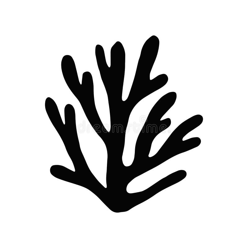 Les Algues Décrivent Les Usines D'isolement Dessin Linéaire ...