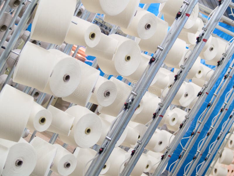 Usine de textile image stock. Image du centrale, bobine - 5468371