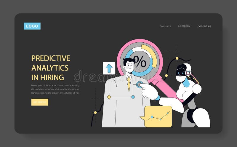 Using AI for Human Resources Stock Vector - Illustration of predictive ...