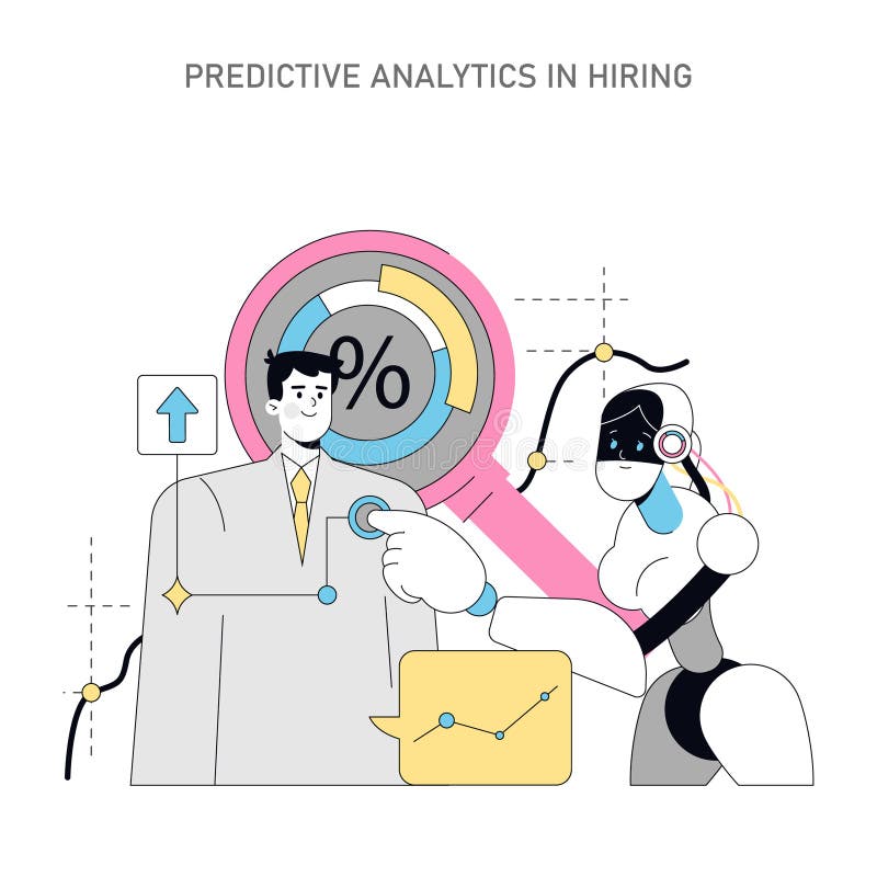 Using AI for Human Resources Stock Vector - Illustration of analytics ...