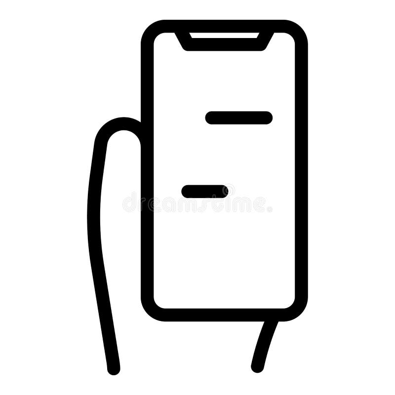 Using Android Phone Icon Outline Vector. Hand Mobile Stock Vector ... Using Android Phone Icon Outline Vector. Hand Mobile Stock Vector ...