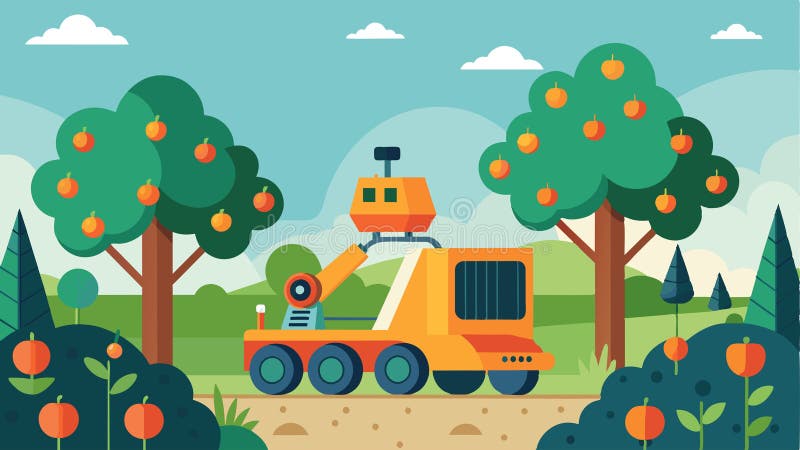 Using Artificial Intelligence an Automated Fruit Harvester Navigates ...