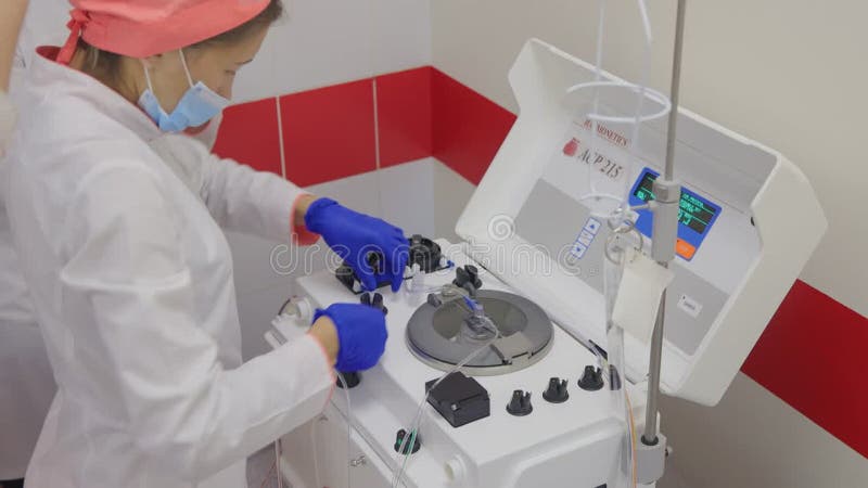 Using Automated Cell Processor Stock Footage - Video of erythrocyte ...