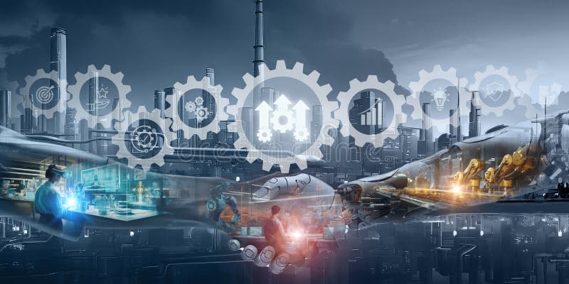 Using Automation To Increase Productivity. Industrial Management in ...