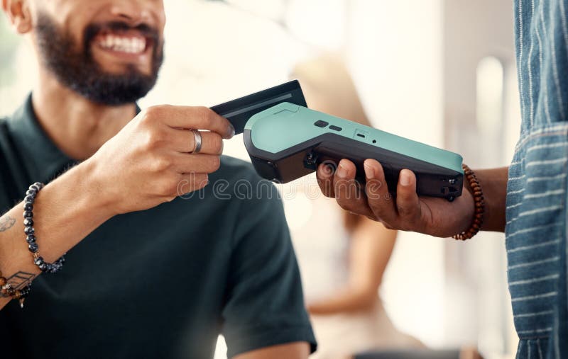 Using those Benefits Points. a Customer Using a Nfc To Make a Card ...