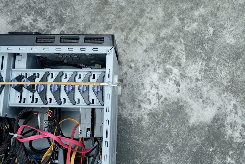 Cleaning Computer Case stock image. Image of hardware - 256332943