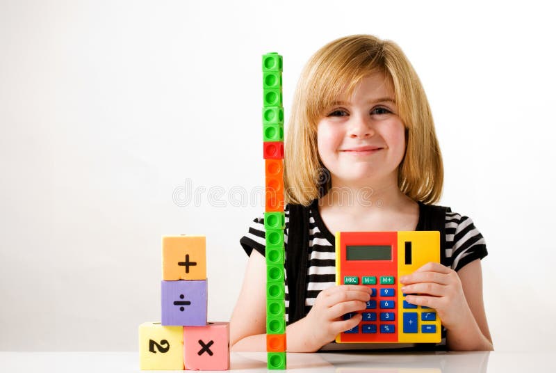 Using calculator stock image. Image of young, child, maths - 16746517