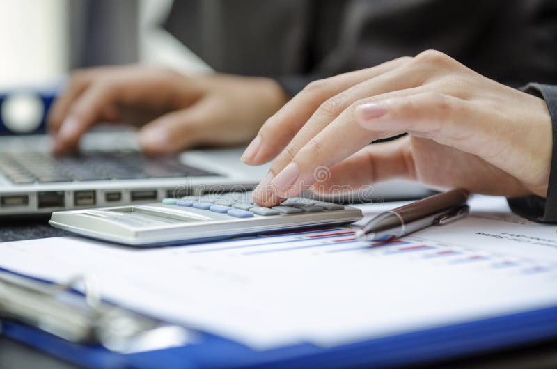 Using calculator stock image. Image of occupation, formal - 33272119