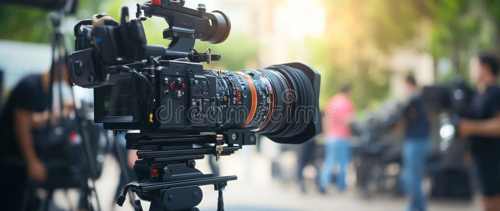 Using a Camera, Capturing the Essence of Movie-making Magic Amidst the ...
