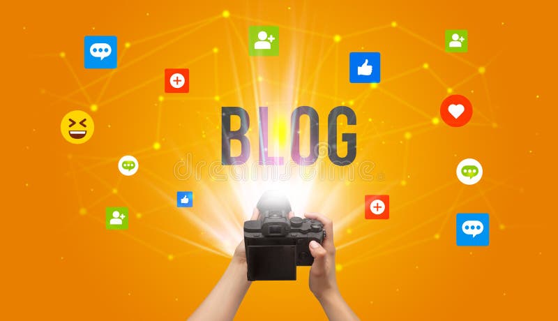 Using Camera To Capture Social Media Content Stock Photo - Image of ...