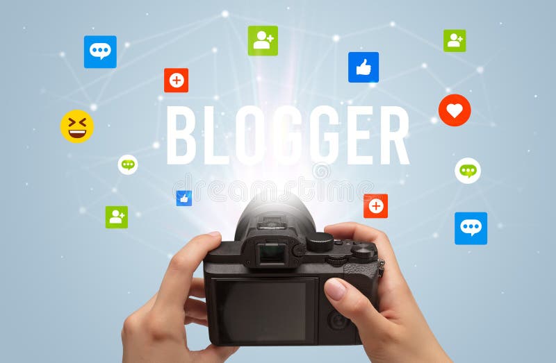 Using Camera To Capture Social Media Content Stock Image - Image of ...