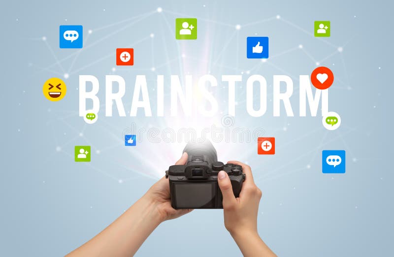 Using Camera To Capture Social Media Content Stock Photo - Image of ...