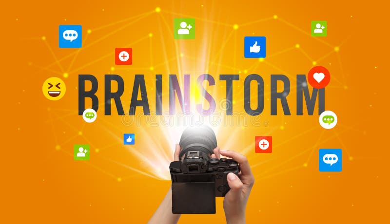 Using Camera To Capture Social Media Content Stock Photo - Image of ...