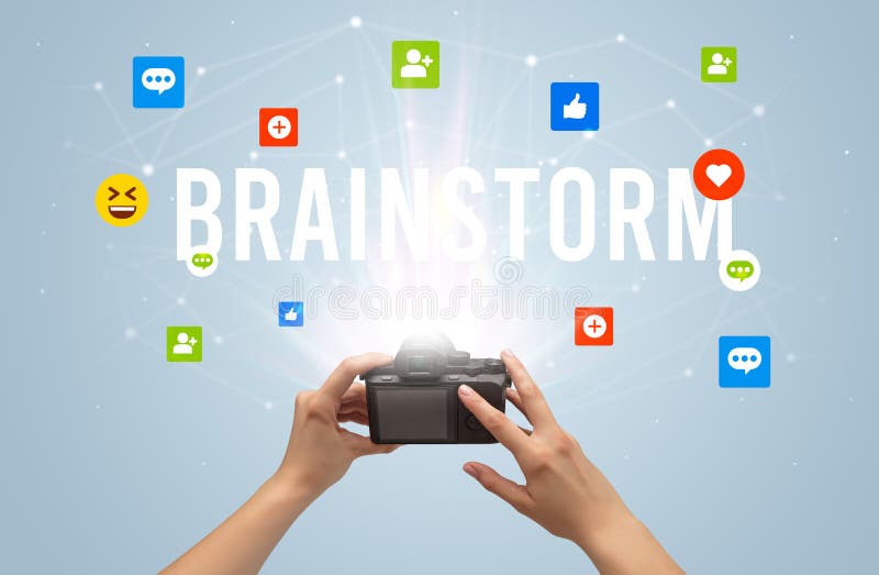 Using Camera To Capture Social Media Content Stock Photo - Image of ...