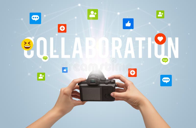 Using Camera To Capture Social Media Content Stock Photo - Image of ...