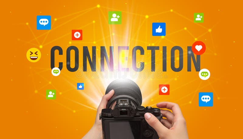 Using Camera To Capture Social Media Content Stock Image - Image of ...