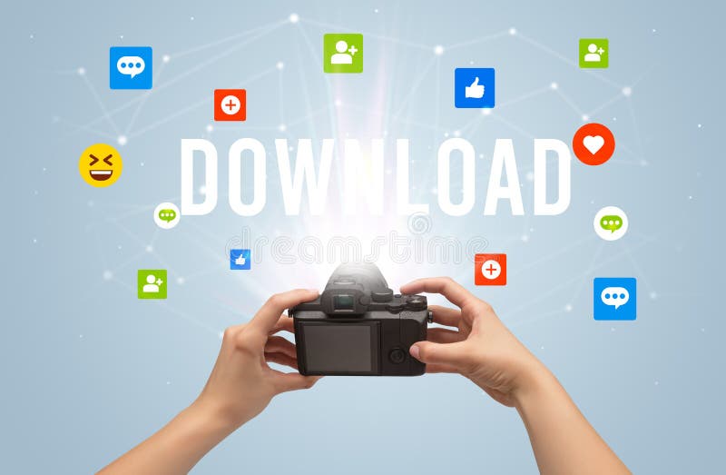 Using Camera To Capture Social Media Content Stock Photo - Image of ...