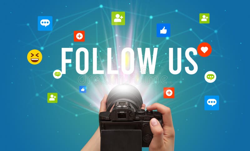 Using Camera To Capture Social Media Content Stock Image - Image of ...