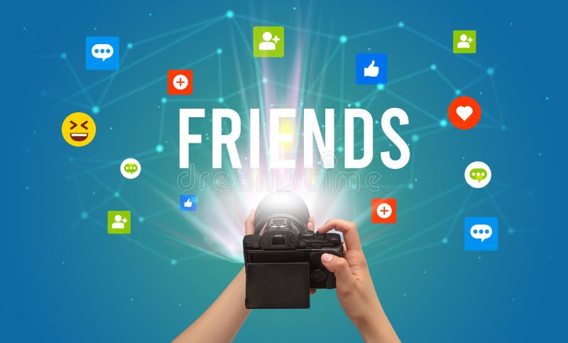 Using Camera To Capture Social Media Content Stock Image - Image of ...