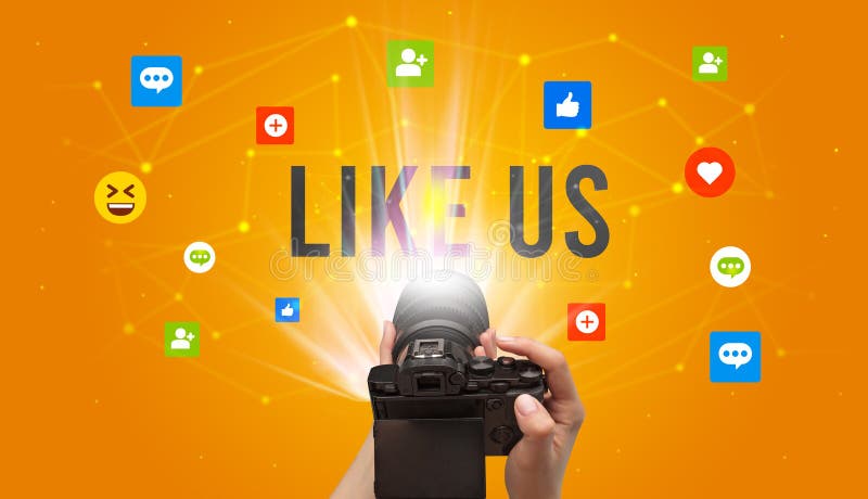 Using Camera To Capture Social Media Content Stock Photo - Image of ...