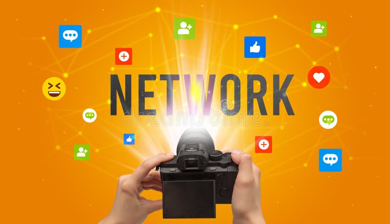 Using Camera To Capture Social Media Content Stock Image - Image of ...