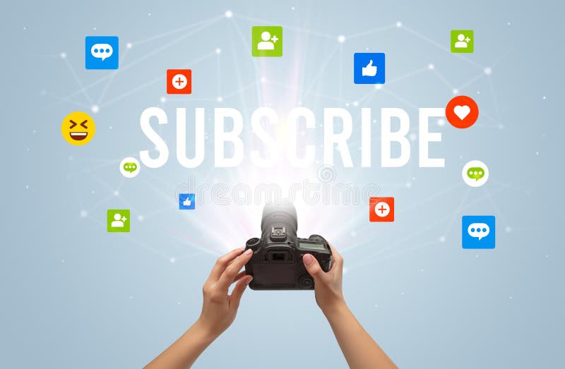 Using Camera To Capture Social Media Content Stock Image - Image of ...