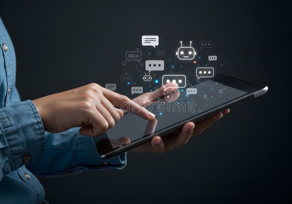 Using Chatbot on Tablet for Ai Assistance and Virtual Communication ...