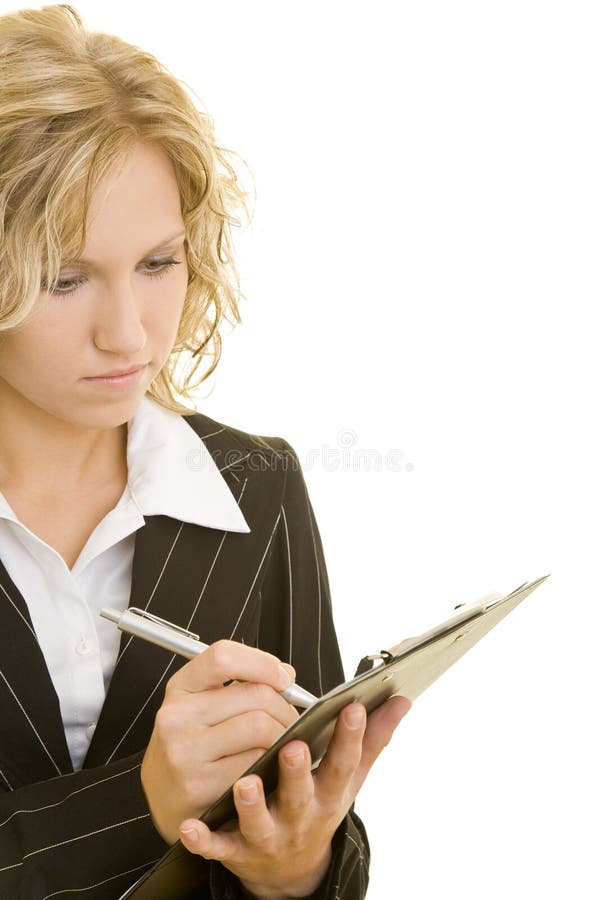 Using a clipboard stock image. Image of education, descent - 7116127