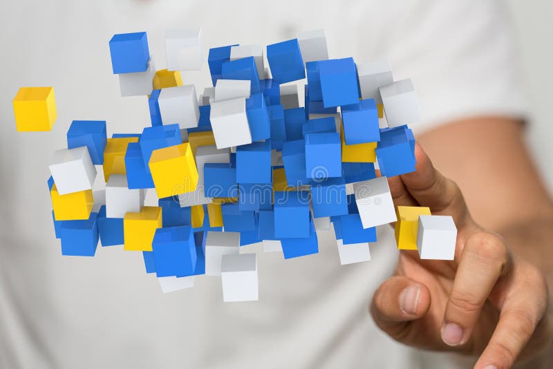 A Using Cloud Technology To Send and Receive Files Stock Photo - Image ...