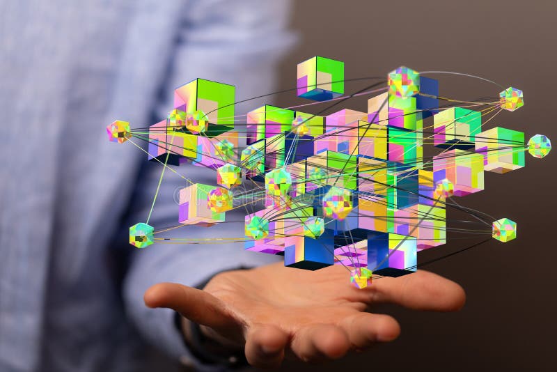 A Using Cloud Technology To Send and Receive Files Stock Photo - Image ...