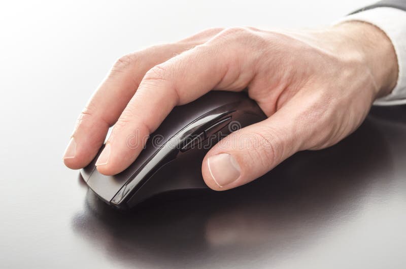 Using a computer mouse stock image. Image of communication - 28485899
