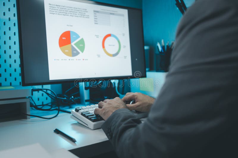 Using Computer Together in Office, Successful Business People Working ...