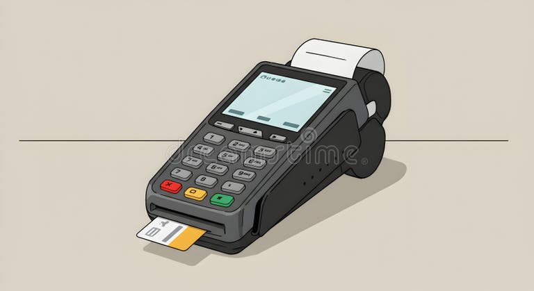 Using Credit Card Reader for Simple Payment Transaction Stock Image ...