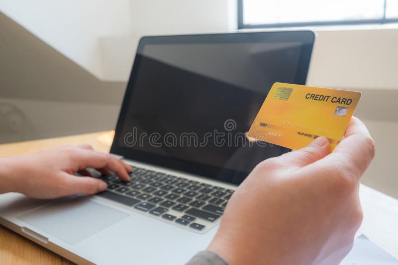 Using Credit Cards for Online Purchases or Demanded Products Stock ...
