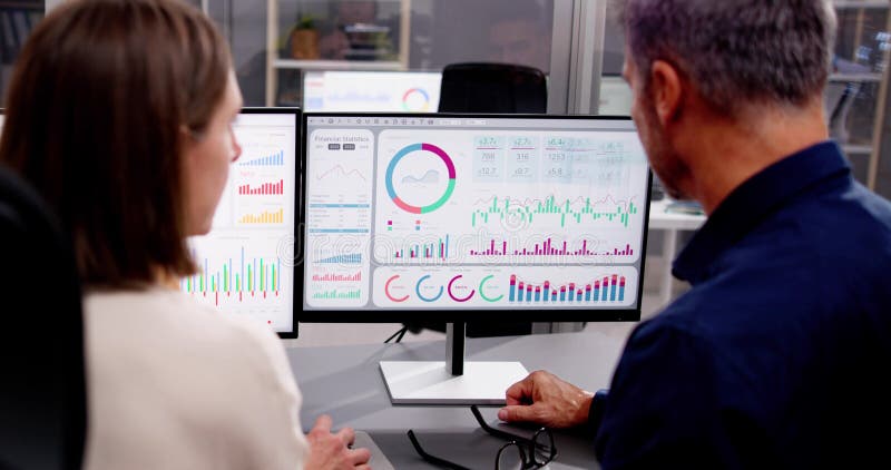 Using Data Analytics To View KPIs Stock Photo - Image of analyzing ...