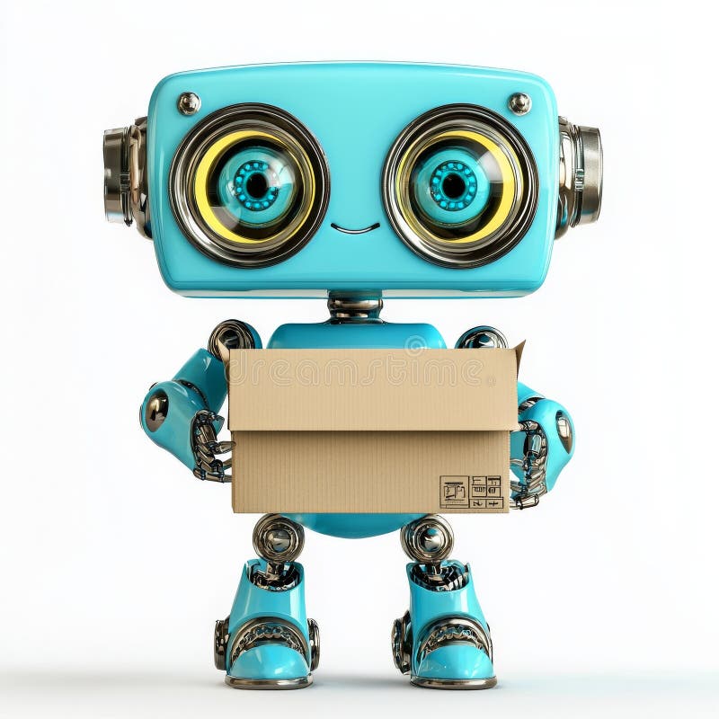 Using a Delivery Robot To Hold a Carton Box in an Automatic Warehouse ...