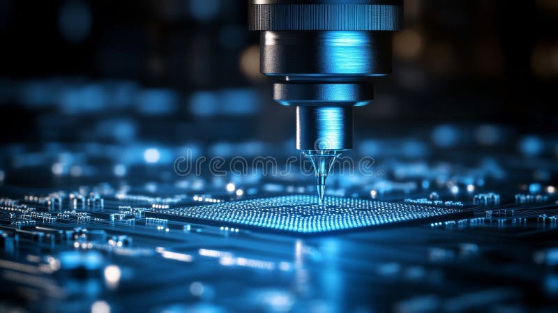 Using a Die Attach Machine To Lift a Silicon Die from a Silicon Wafer ...