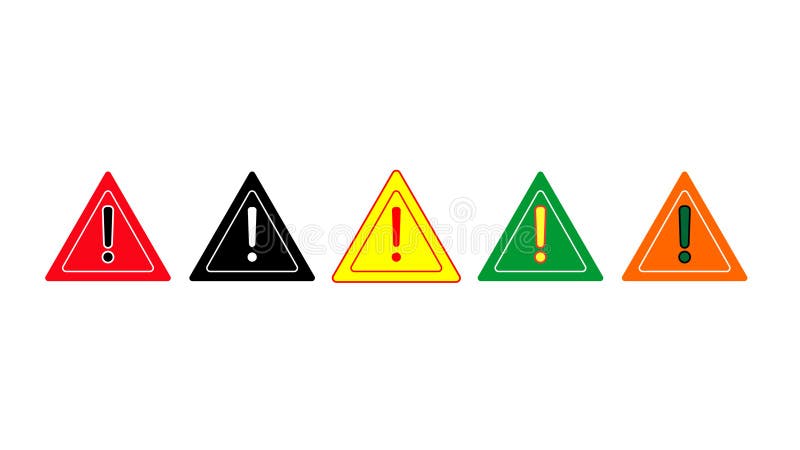 Vector Icon Design for Symbol of Warning Sign. Stock Illustration ...