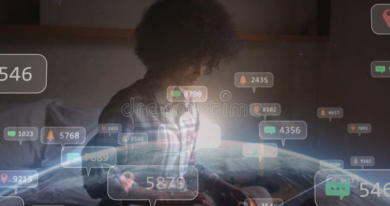 Using Digital Device with Animation of Social Media Notifications in ...